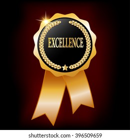 Excellent Gold Award Stock Vector (Royalty Free) 396509659 | Shutterstock