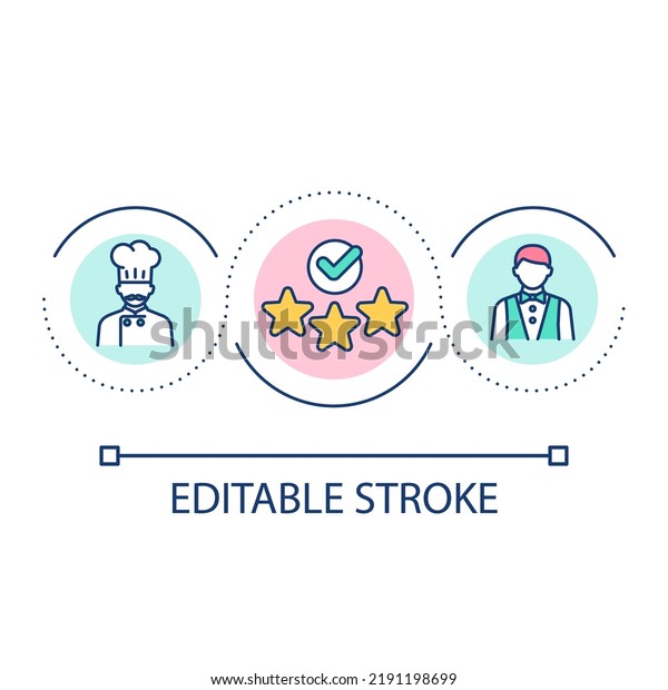 Excellent Restaurant Customer Service Loop Concept Stock Vector ...