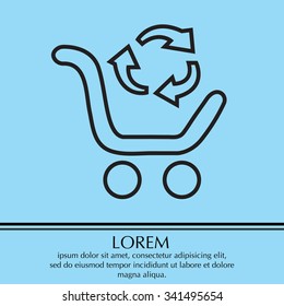 Exchange Goods Line Icon Stock Vector (Royalty Free) 341495654 ...