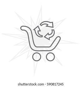 Exchange Goods Line Icon Stock Vector (Royalty Free) 590817245 ...