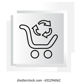 Exchange Goods Line Icon Stock Vector (Royalty Free) 548432206