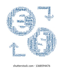 Exchange Word Cloud Tag Cloud About Stock Vector (Royalty Free ...