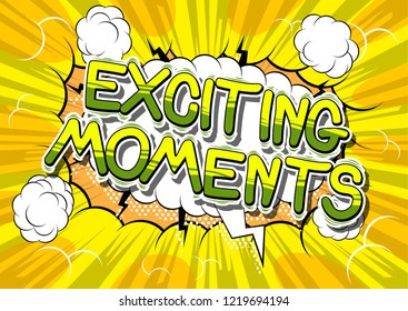 Exciting Moments Vector Illustrated Comic Book Stock Vector (Royalty ...