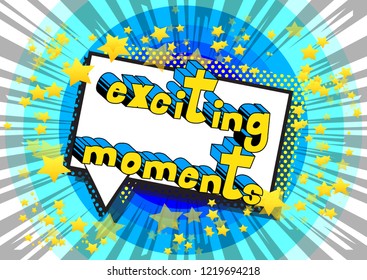 Exciting Moments Vector Illustrated Comic Book Stock Vector (Royalty ...