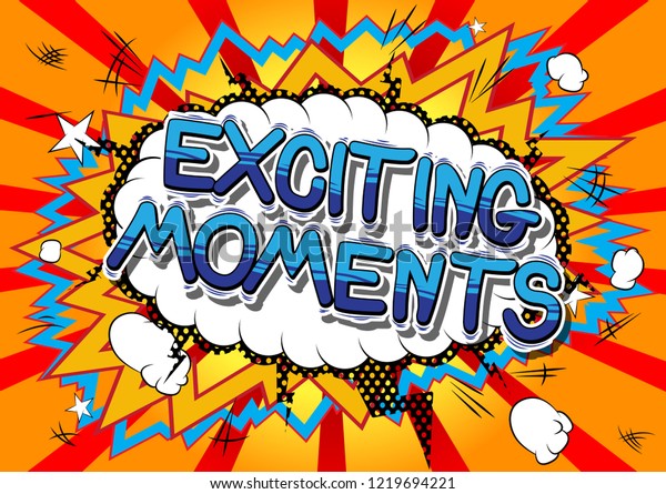 Exciting Moments Vector Illustrated Comic Book Stock Vector (Royalty ...