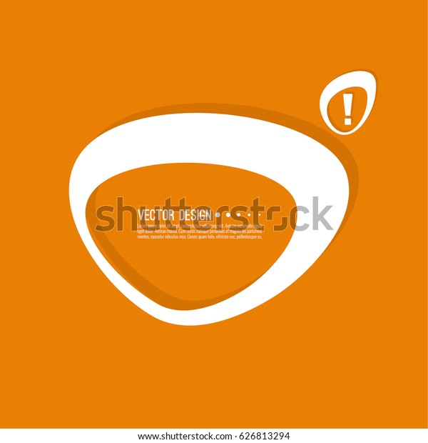 Vektor Stok Exclamation Mark Blank Template Attention Sign (Tanpa ...