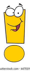 Exclamation Mark Cartoon Character Stock Vector (Royalty Free) 111295232