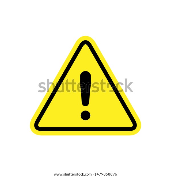 Exclamation Mark Warning Sign Safety 스톡 벡터(로열티 프리) 1479858896