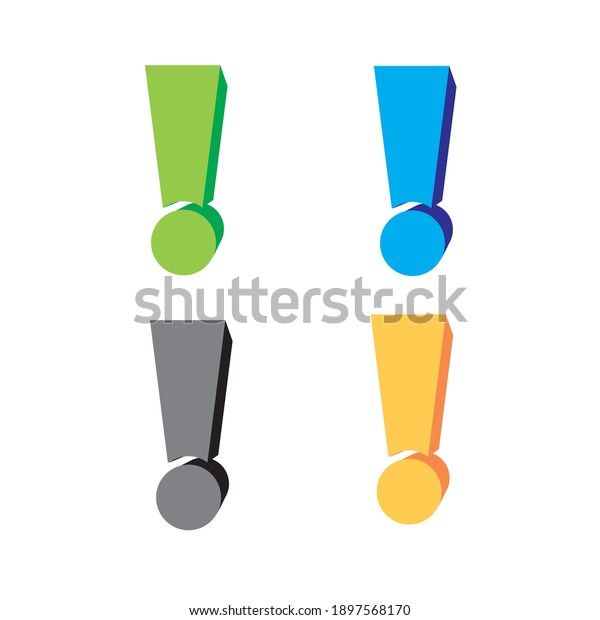 Exclamation Mark Writing Presentation Stock Vector (Royalty Free ...