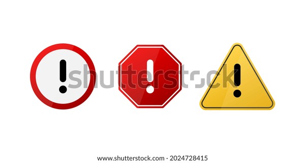 Exclamation Signs Set Illustration Stock Vector (Royalty Free ...