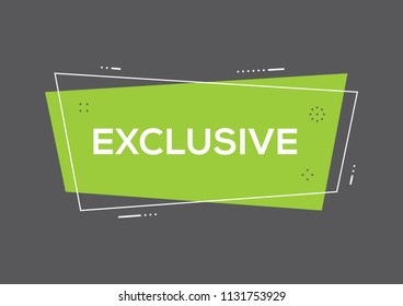 Exclusive Banner Concept Stock Vector (Royalty Free) 1131753929 ...
