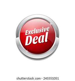 Exclusive Deal Red Vector Icon Button Stock Vector (Royalty Free ...