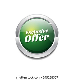 Exclusive Offer Green Vector Icon Button Stock Vector (Royalty Free ...