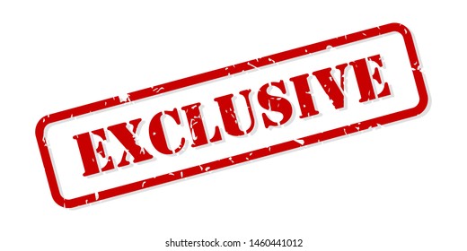Exclusive Red Rubber Stamp Vector Isolated Stock Vector (Royalty Free ...