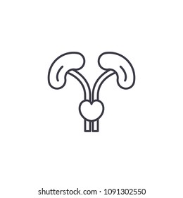 Excretory System Black Icon Concept Excretory: vector de stock (libre ...
