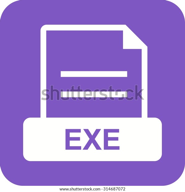 Exe File Format Icon Vector Image Stock Vector (Royalty Free) 314687072 ...