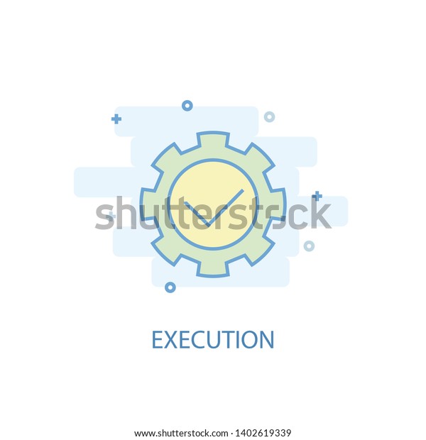 Execution Line Concept Simple Line Icon Stock Vector (Royalty Free ... Execution Line Concept Simple Line Icon Stock Vector (Royalty Free ...