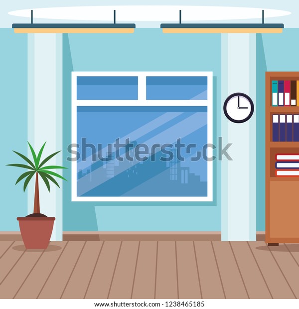 Executive Office Cartoon Stock Vector (Royalty Free) 1238465185 ...