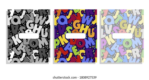 Exercise Book Cover Design Set Covers Stock Vector (Royalty Free ...