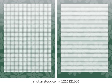 Exercise Book Page Realistic Page Out Stock Vector (Royalty Free ...