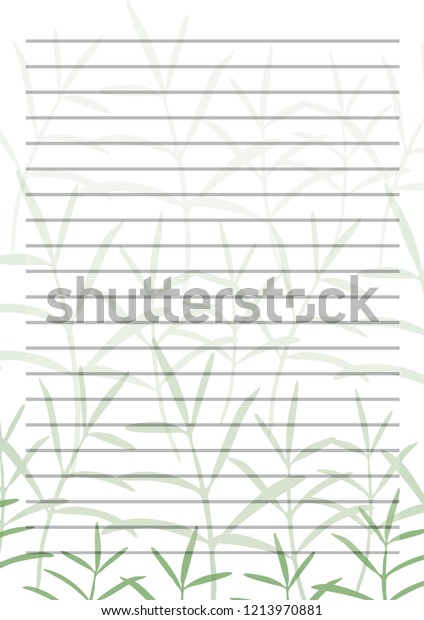 Exercise Book Page Realistic Page Out Stock Vector (Royalty Free ...