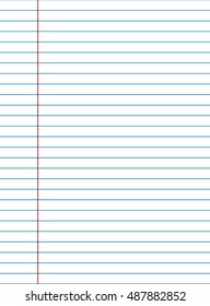 Exercise Book Paper Lines Writing Texture Stock Vector (Royalty Free ...
