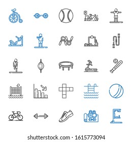 Exercise Icons Set Collection Exercise Gym Stock Vector (Royalty Free ...