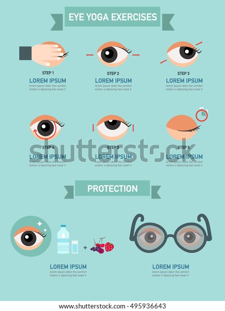Exercises Eyesinfographicvector Illustration Stock Vector (Royalty Free ...