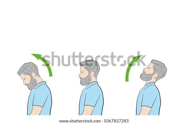 Exercises Neck Medical Advice Vector Illustration Stock Vector (Royalty ...