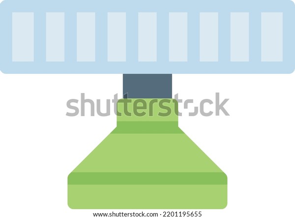 Exhaust Hood Vector Illustration On Transparent Stock Vector (Royalty ...