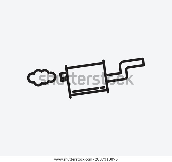 Exhaust Icon Vector Logo Design Template Stock Vector (Royalty Free ...