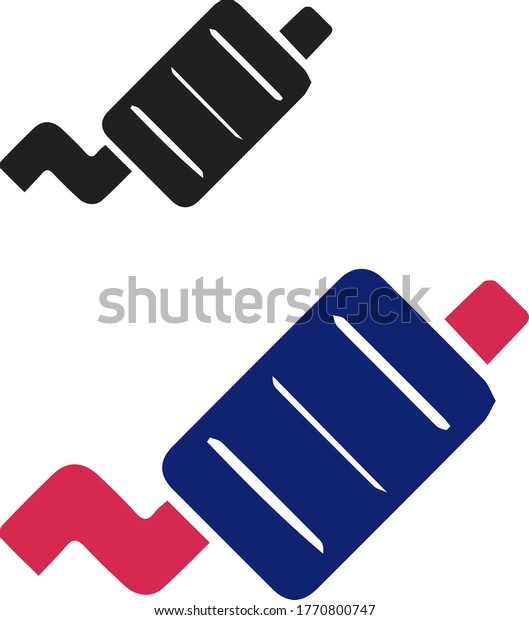 Exhaust Vector Icon White Background Stock Vector (Royalty Free ...