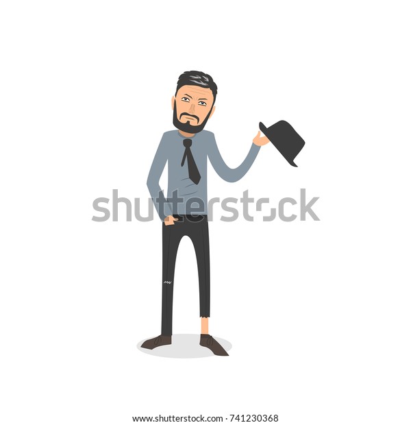 Exhausted Completely Wiped Out Cartoon Guy: vector de stock (libre de ...