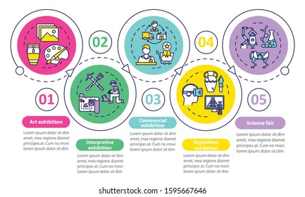 Exhibition Museum Vector Infographic Template Exposition Stock Vector ...