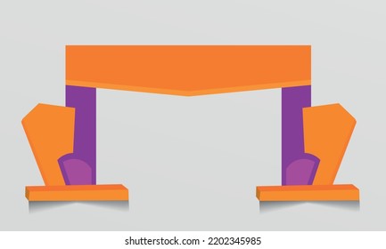 Exhibition Stand Event Gate Design Stock Vector (Royalty Free ...