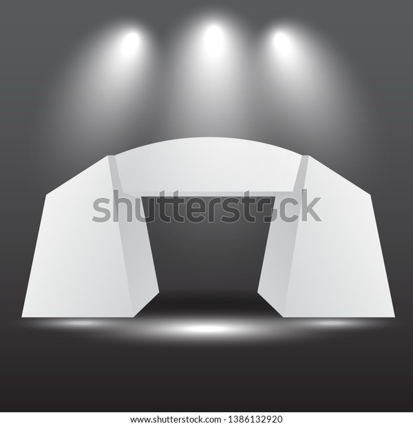 Exhibition Stand Gate Entrance Vector Mock 库存矢量图（免版税）1386132920 ...