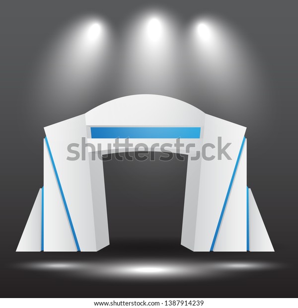 Exhibition Stand Gate Entrance Vector Mock Stock Vector (Royalty Free ...
