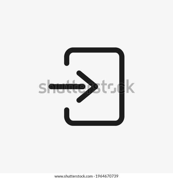 Exit Button Sign Log Out Sign Stock Vector (Royalty Free) 1964670739 ...