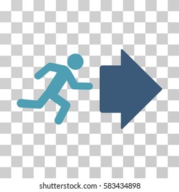 Exit Direction Vector Pictograph Illustration Style Stock Vector ...