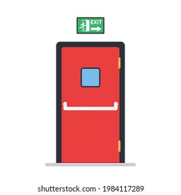 Exit Door Vector Free Space Text Stock Vector (Royalty Free) 1984117289 ...