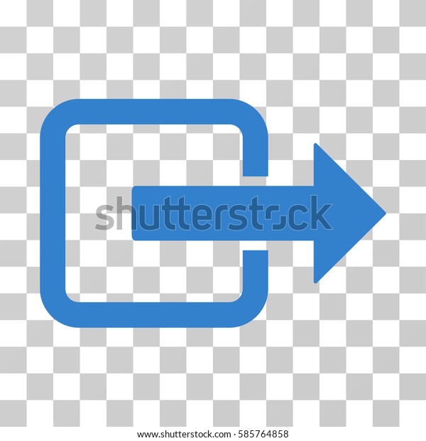Exit Door Vector Pictogram Illustration Style Stock Vector (Royalty ...