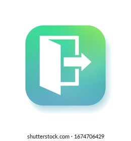 Logout Sign Icon Sign Out Symbol Stock Vector (Royalty Free) 398176015