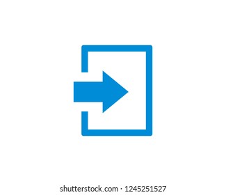 Exit Icon Symbol Vector: vector de stock (libre de regalías) 1245251527 ...