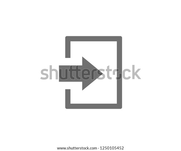 Exit Icon Symbol Vector Stock Vector (Royalty Free) 1250105452 ...