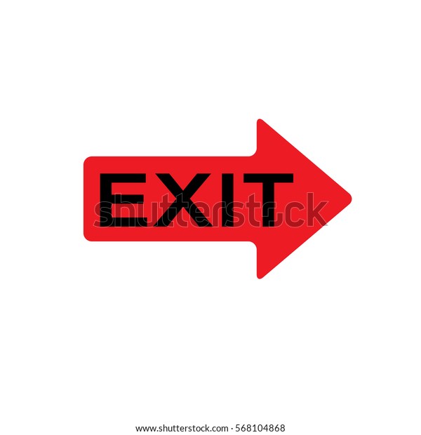 Exit Icon Web Mobile Exit Sign Stock Vector (Royalty Free) 568104868 ...
