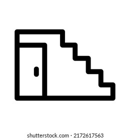 Exit Ladder Icon Logo Isolated Sign Stock Vector (Royalty Free ...