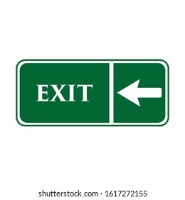 Exit Left Design Elegant Style Stock Vector (Royalty Free) 1617272155 ...