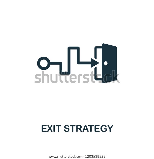 Exit Strategy Icon Premium Style Design Stock Vector (Royalty Free ...