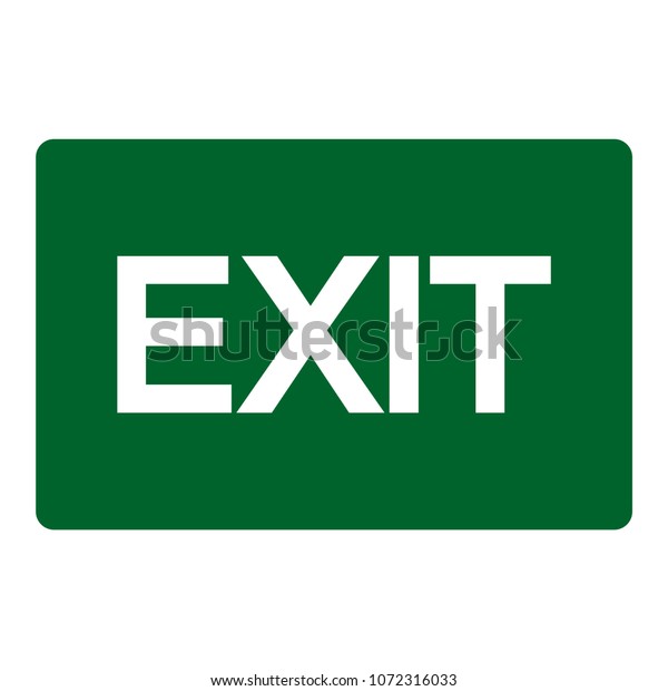 Exit Symbol Symbol Sign Vector Illustration Stock Vector (Royalty Free ...