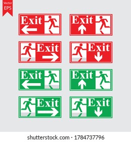 Entry Vector Sign Red Green Color: เวกเตอร์สต็อก (ปลอดค่าลิขสิทธิ์ ...